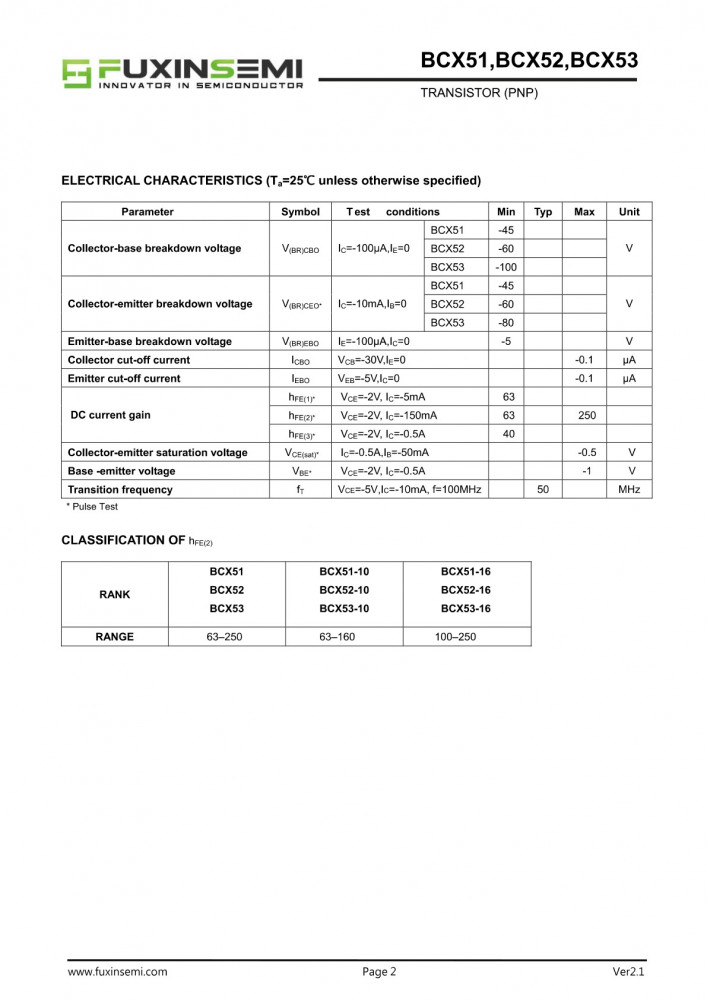 BCX53-16 datasheet page 2