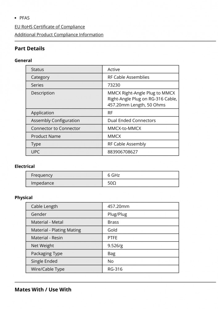 MOLEX 897616792 technical drawing, page 2