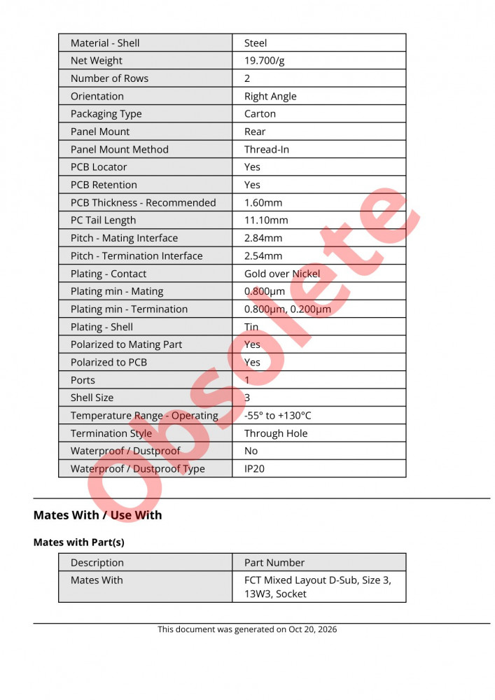 MOLEX 1731071271 technical drawing preview, page 3