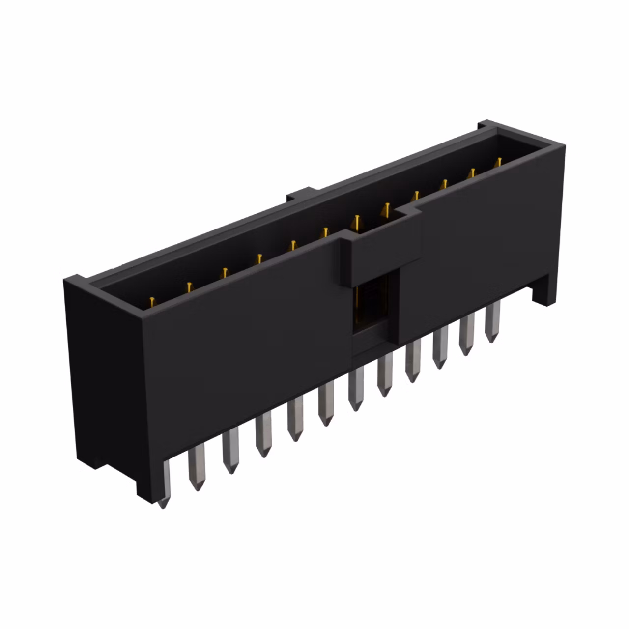 C-Grid III PCB Header, 2.54mm Pitch, Through Hole, Single Row, Vertical, Shrouded, 12 Circuits, 0.05µm Gold (Au) Flash Plating for sale