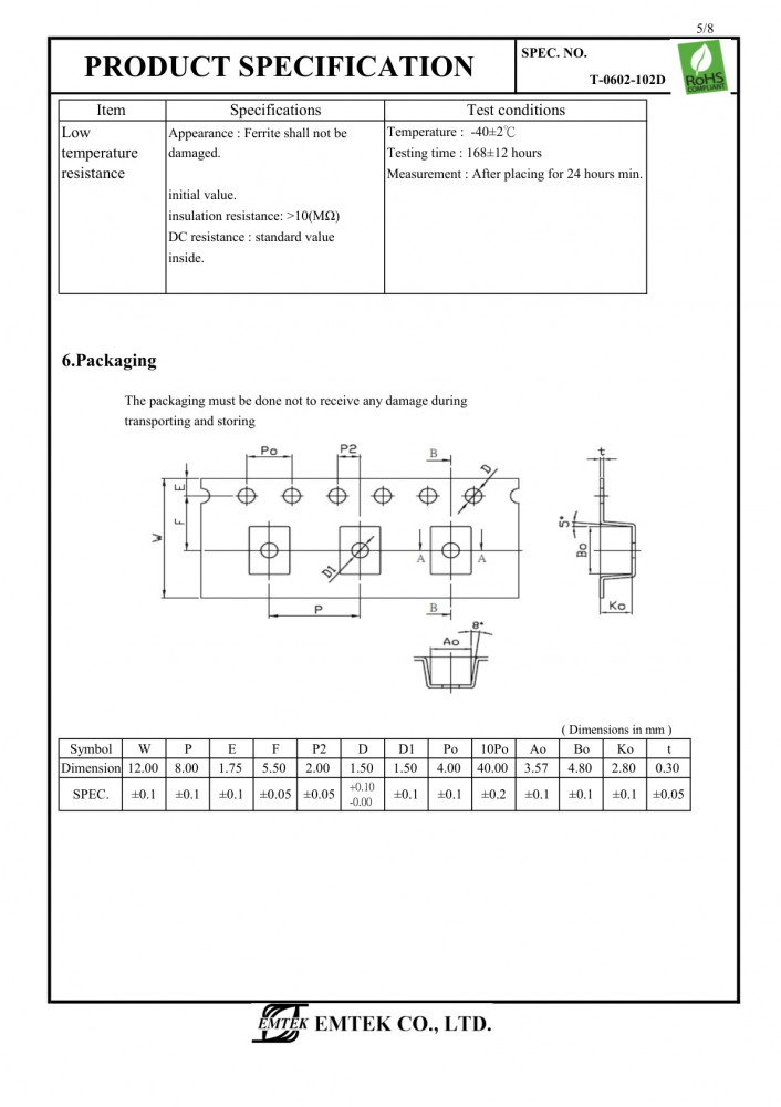 CMF4532F specification page 6