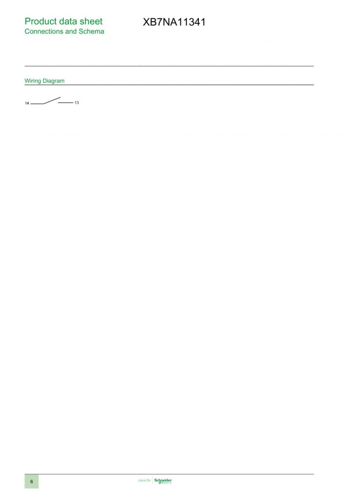 XB7NA11341 technical document page 6