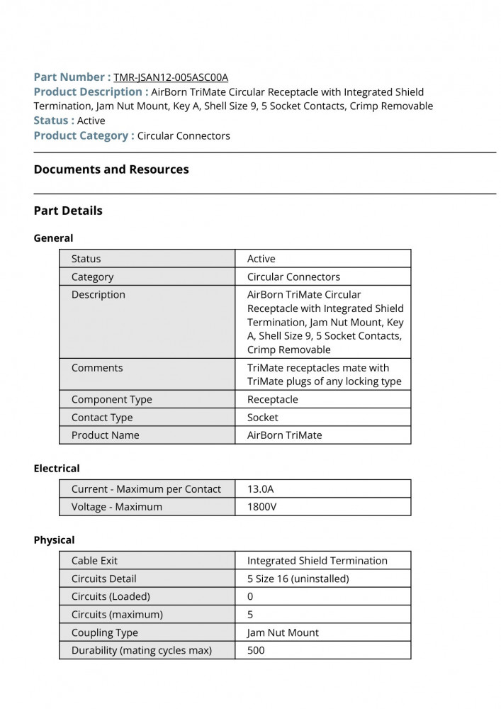 TMR-JSAN12-005ASC00A technical document preview, page 1