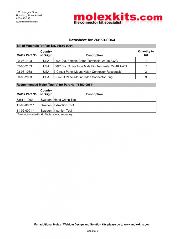 0766500064 product document preview, page 2