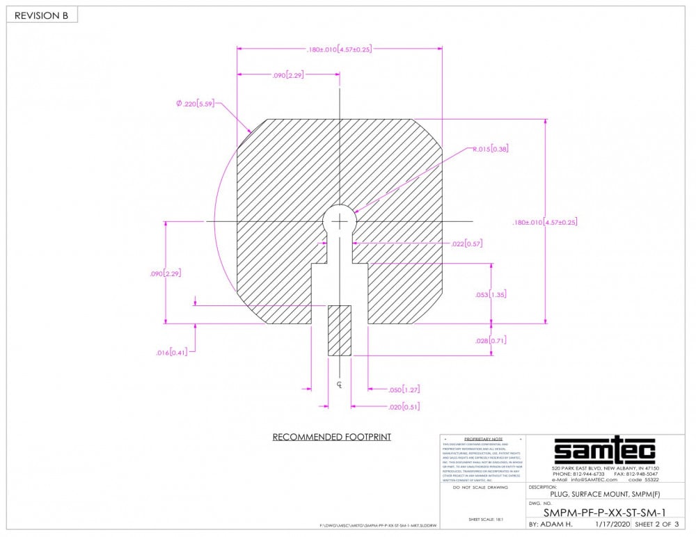 Samtec SMPM-PF-P-EG-ST-SM-1 drawing page 2