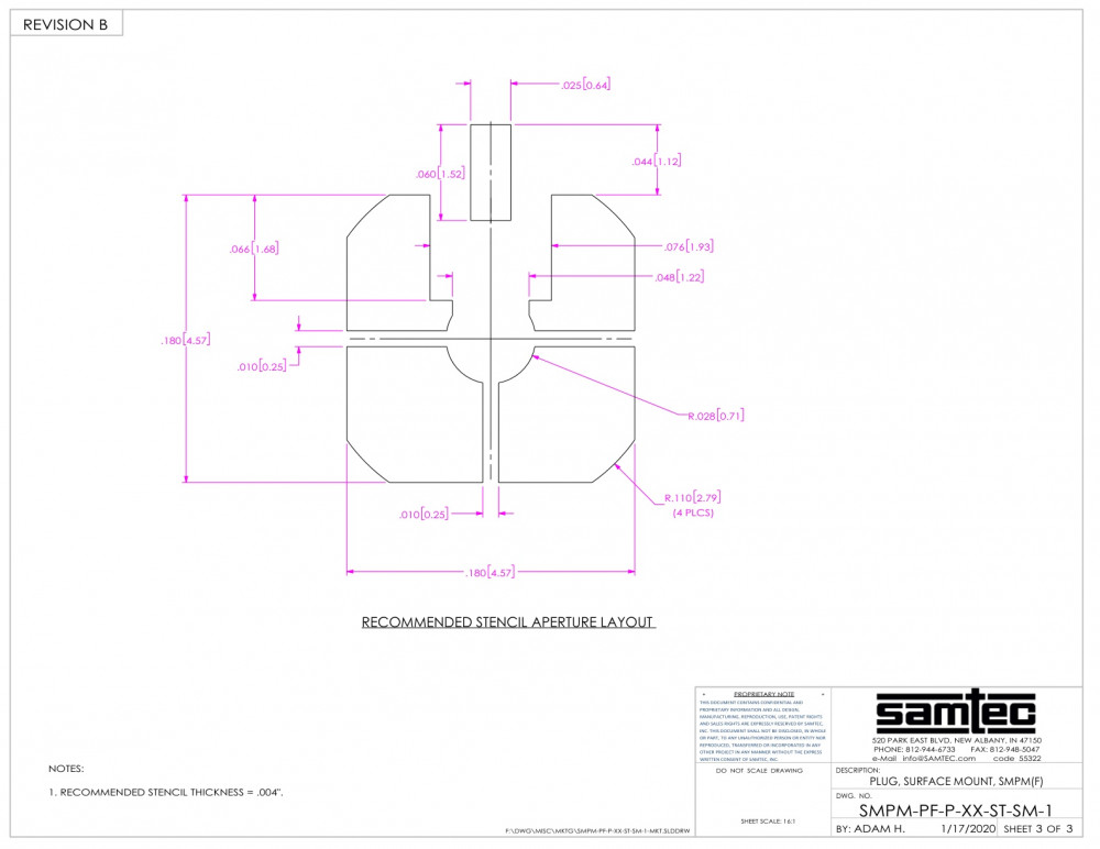 Samtec SMPM-PF-P-EG-ST-SM-1 drawing page 3