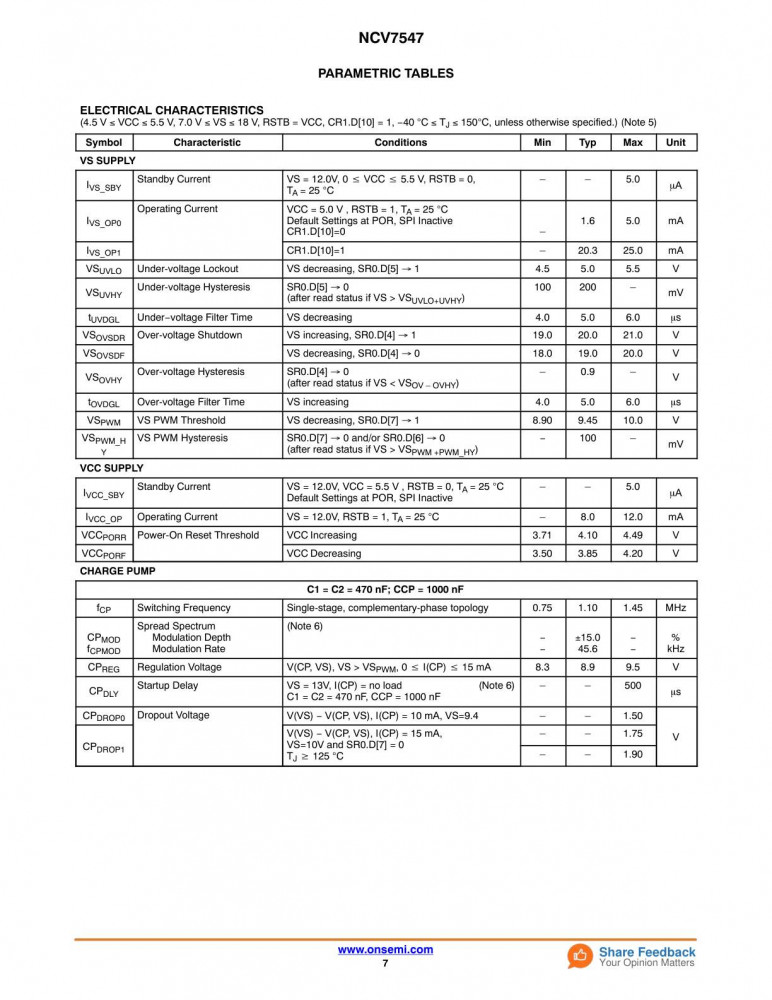 NCV7547 document page 7