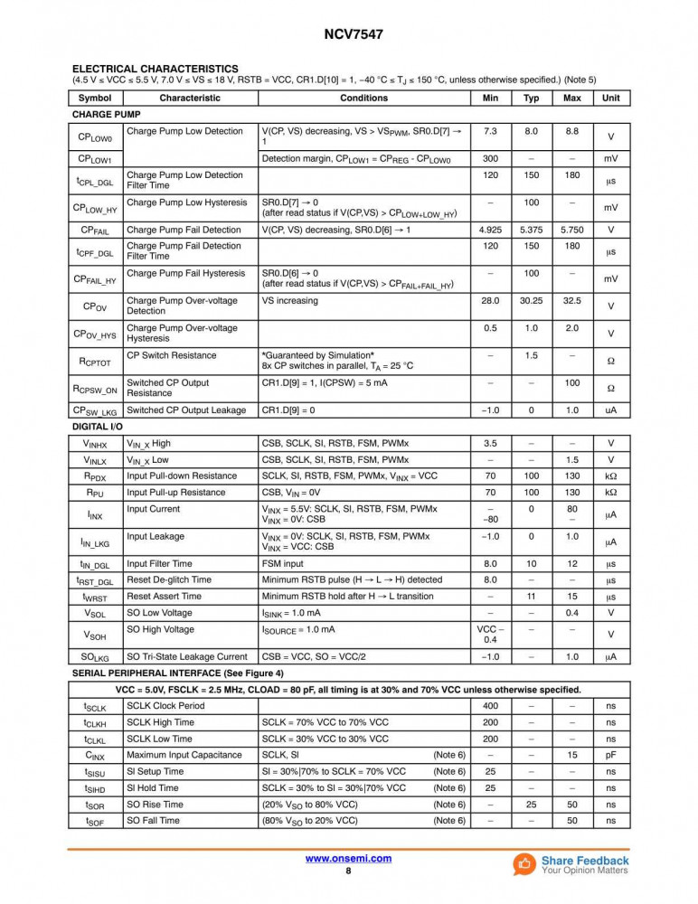 NCV7547 document page 8