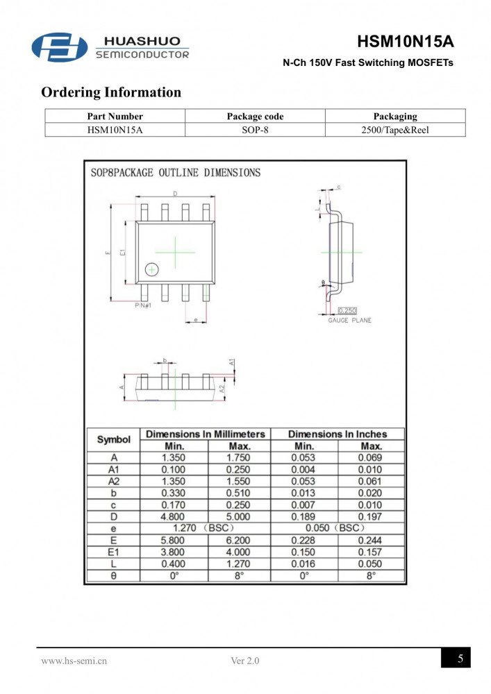 HSM10N15A datasheet page 5