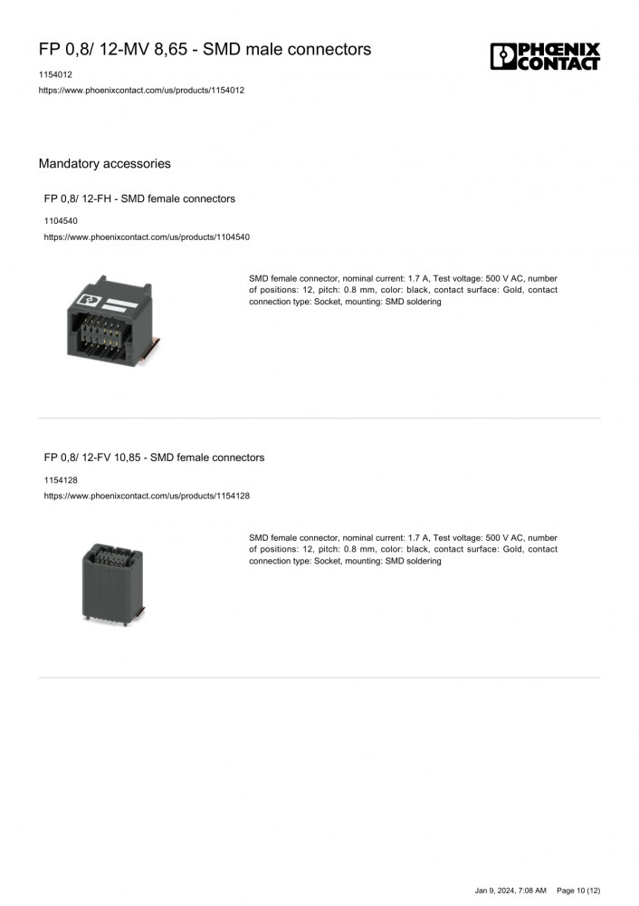 Phoenix Contact 1154012 datasheet page 10