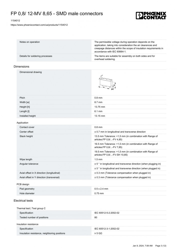 Phoenix Contact 1154012 datasheet page 3