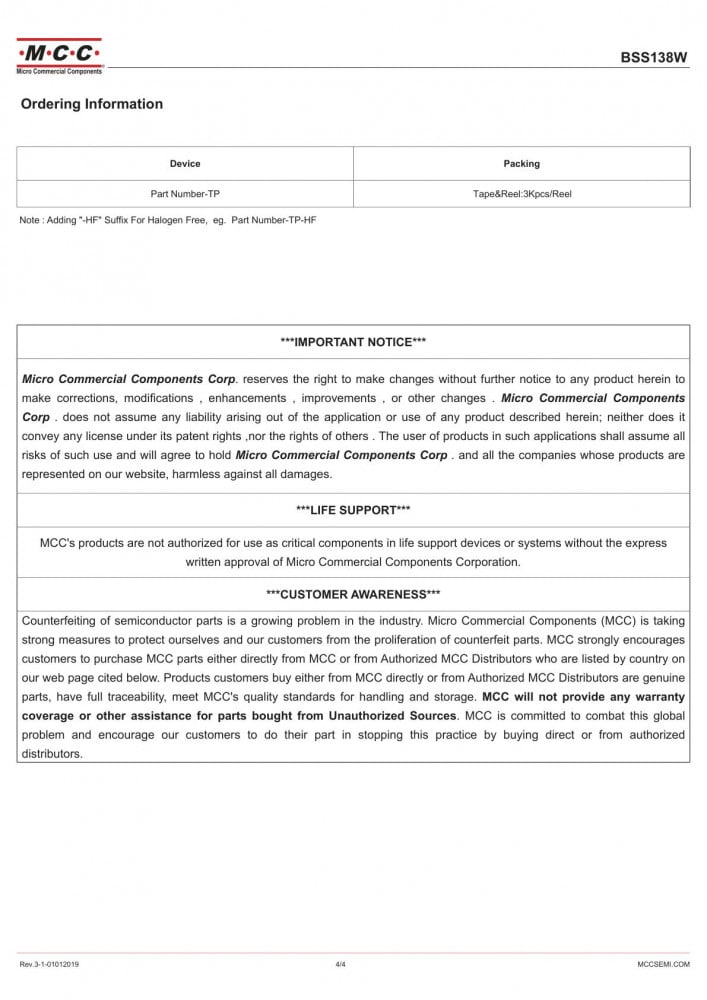 BSS138W-TP datasheet page 4