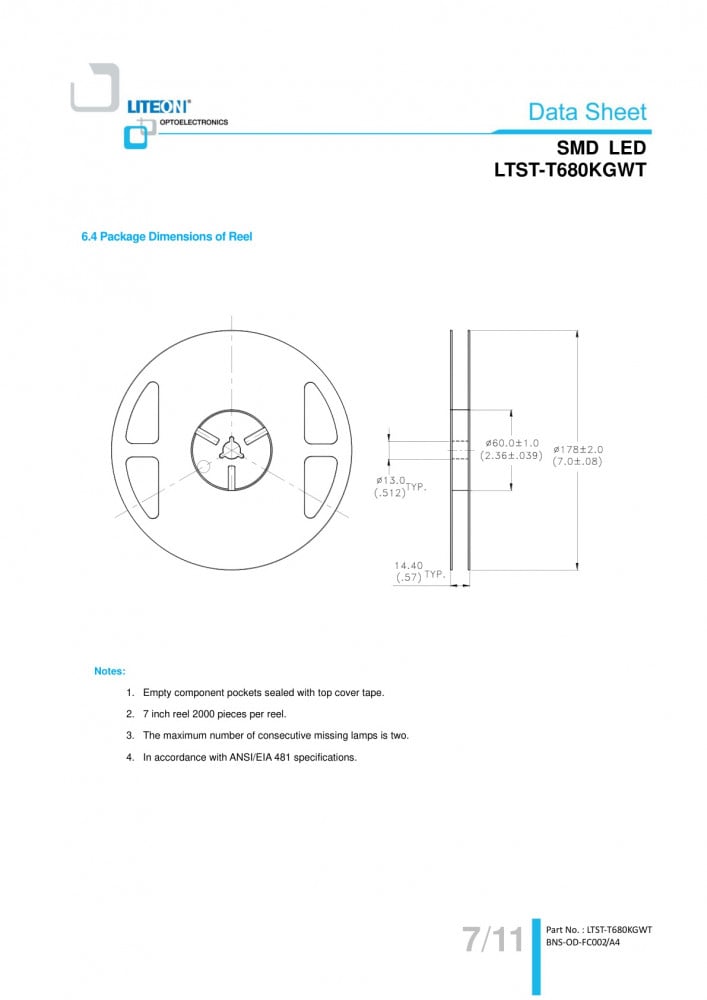 LTST-T680KGWT datasheet page 8