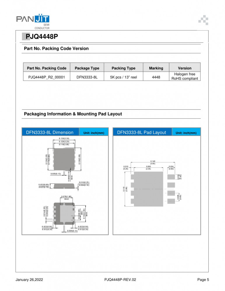 PJQ4448P datasheet page 5