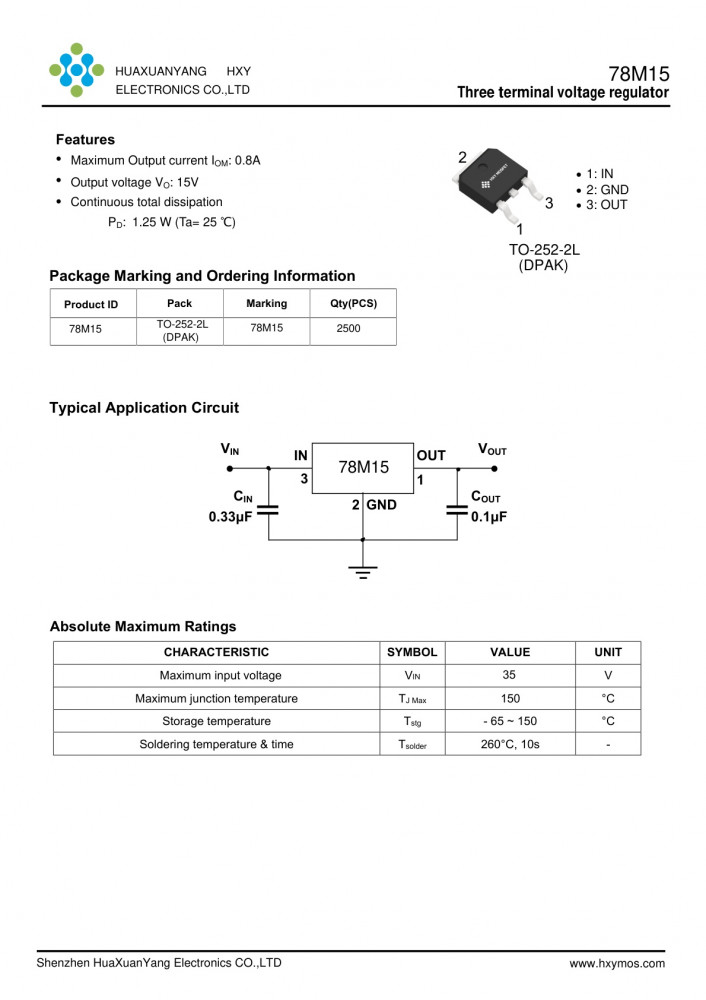 78M15 datasheet page 1