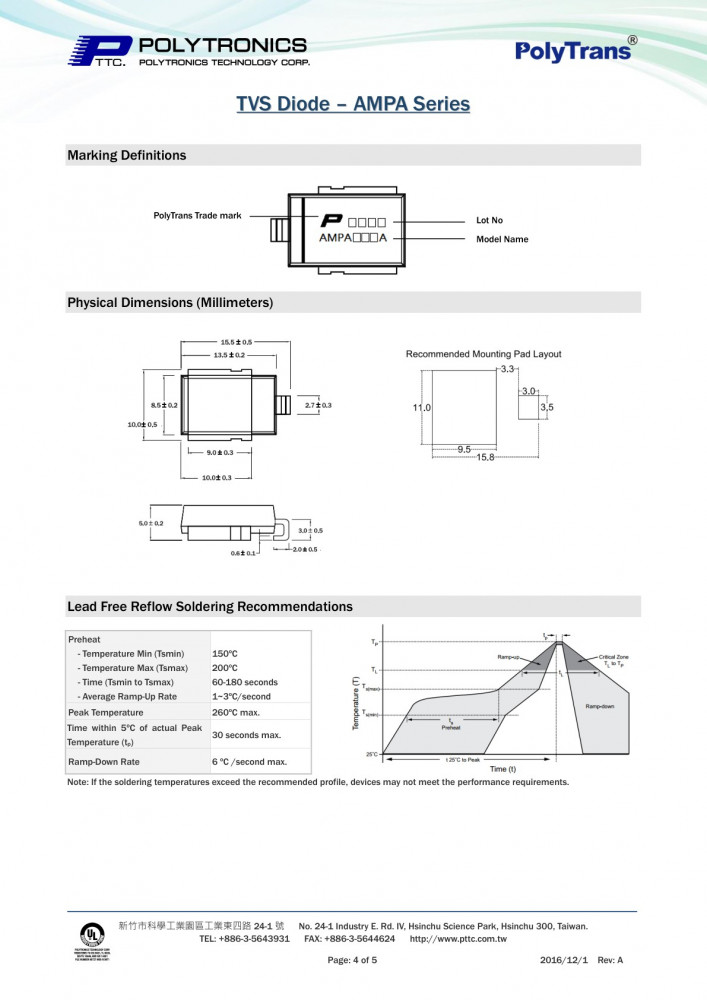 AMPA Series datasheet page 4