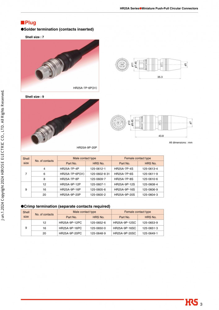 HRS HR25A series document page 3