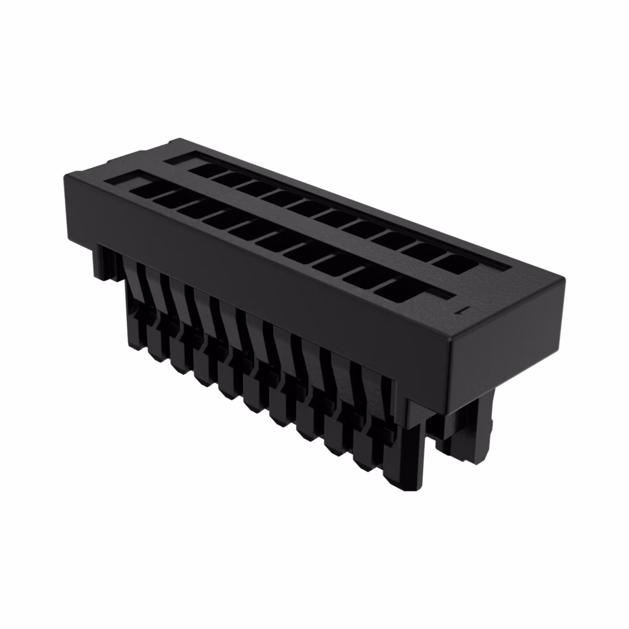 Zero-Hachi Receptacle Housing, 0.80mm Pitch, Dual Row, Friction Lock, 20 Circuits, Black for sale