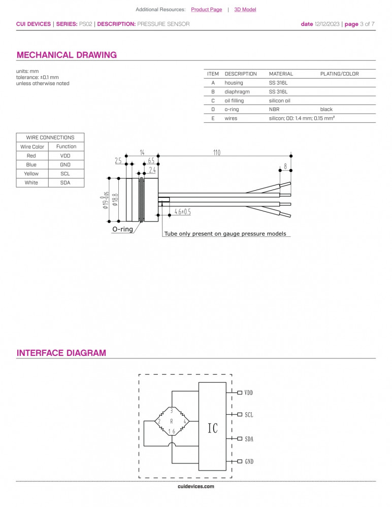 PS02-A100KP-4W datasheet page 3