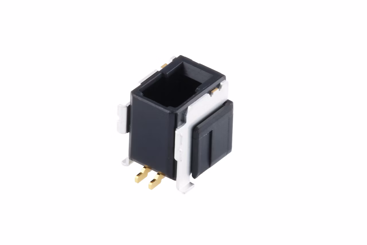 1.00mm Pitch, Rely-On PCB Header, Single Row, Vertical, Surface Mount, 0.38µm Gold (Au) Plating, Inner Positive Lock, 10 Circuits, Black