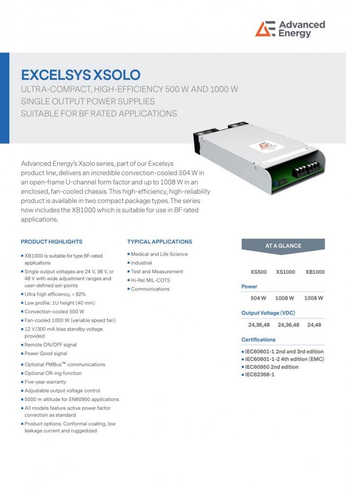 XS500-24N-002 datasheet page 1