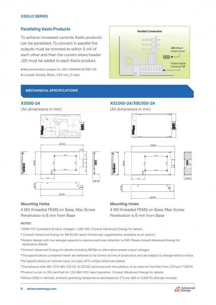 XS500-24N-002 datasheet page 6