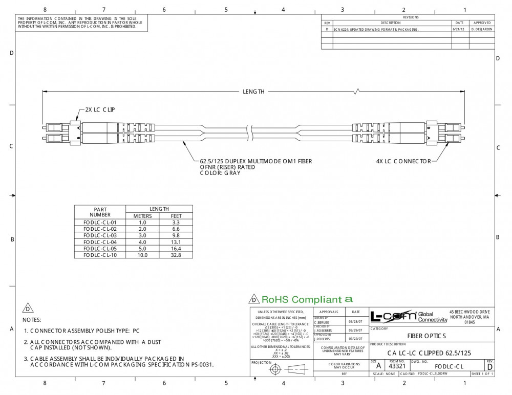 FODLC-CL-01 technical document preview