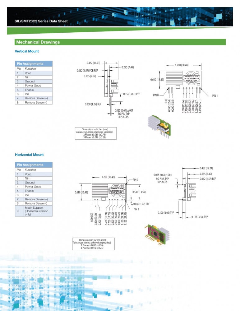 Artesyn SMT20C2-00SADJJ datasheet page 3