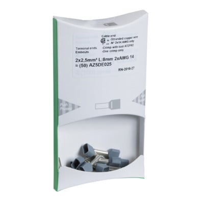 Schneider AZ5DE010D Terminal Block Wire Ferrules