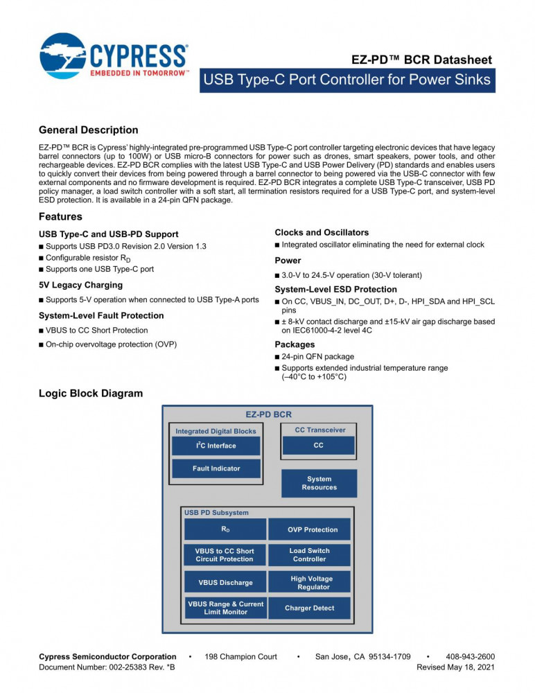 CYPD3177 datasheet page 2