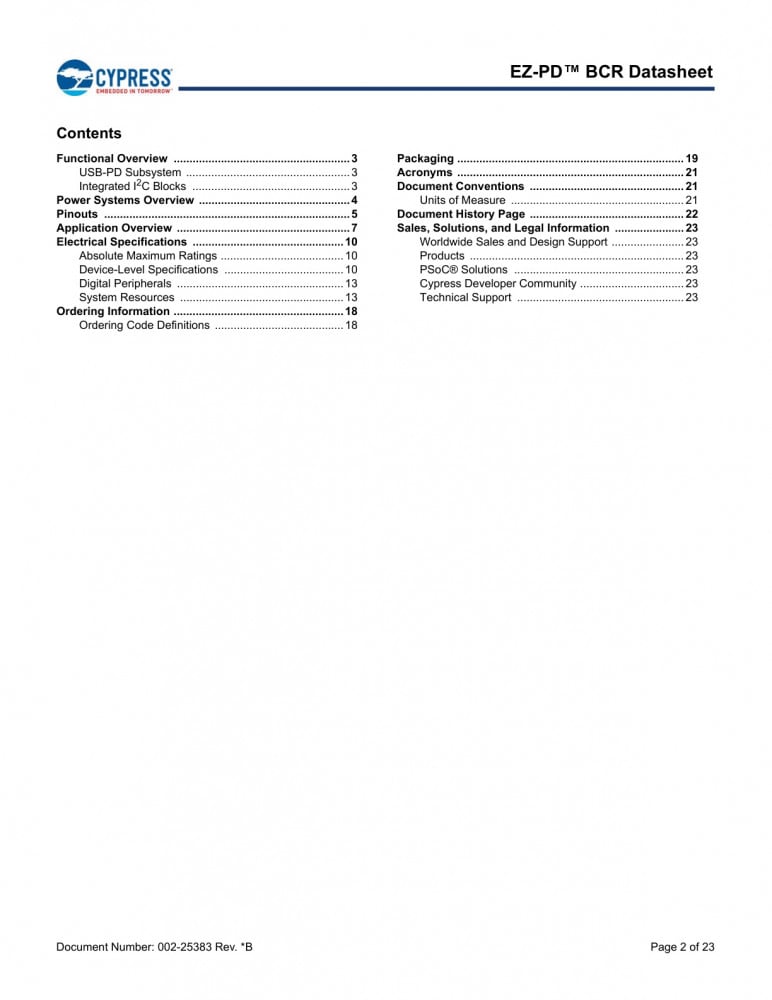 CYPD3177 datasheet page 3