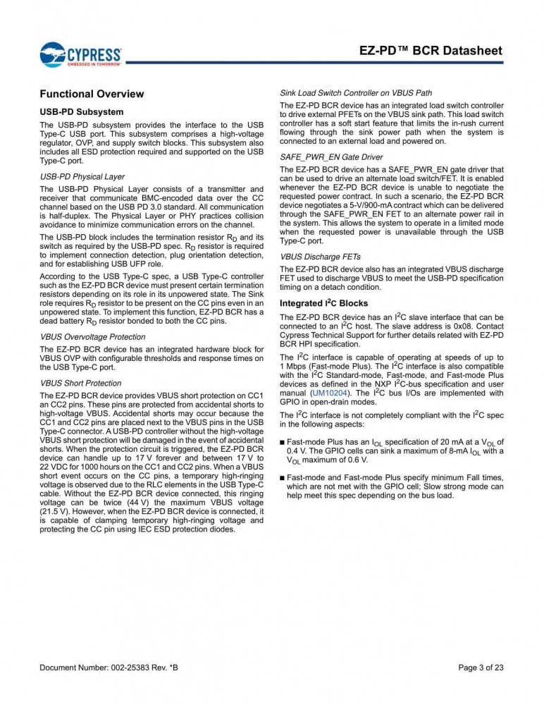 CYPD3177 datasheet page 4