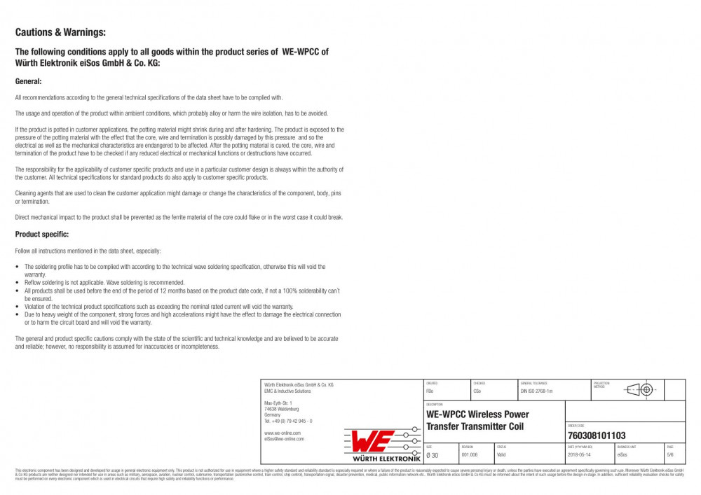 760308101103 datasheet page 5