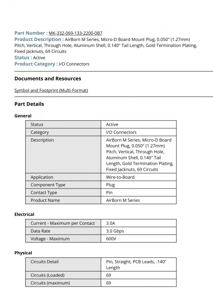 MK-332-069-133-2200-0B7 technical document image, page 1