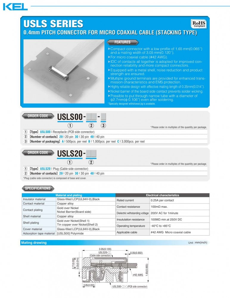 KEL USLS series document page 1
