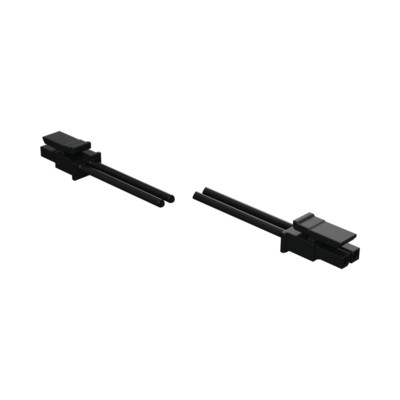Micro-Fit 3.0 Female-to-Micro-Fit 3.0 Female Off-the-Shelf (OTS) Cable Assembly, Single Row, 600.00mm Length, Tin (Sn) Plating, 2 Circuits, Black for sale