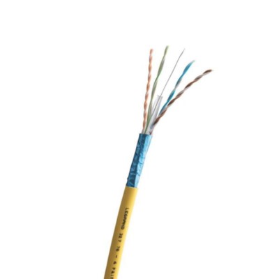 Cable category 6A F/UTP 4 pairs LSZH Euroclass Dca 500 meters yellow for sale