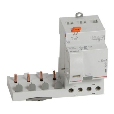 RCD Add-on module DX3 4 pole 63A type AC 30 mA for sale