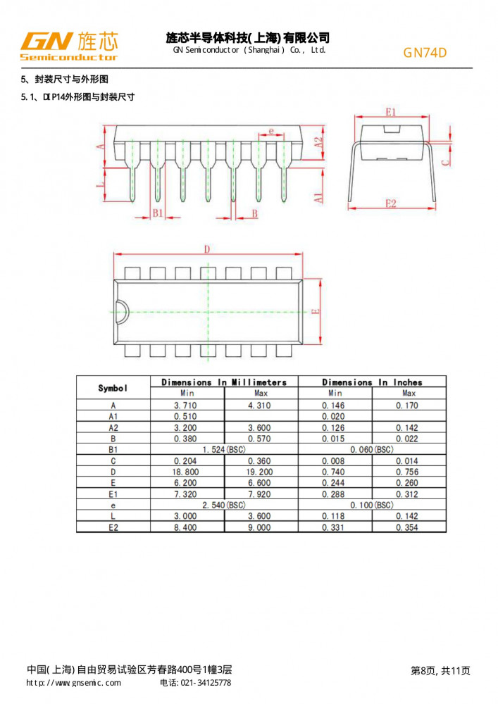 GN74D datasheet page 8