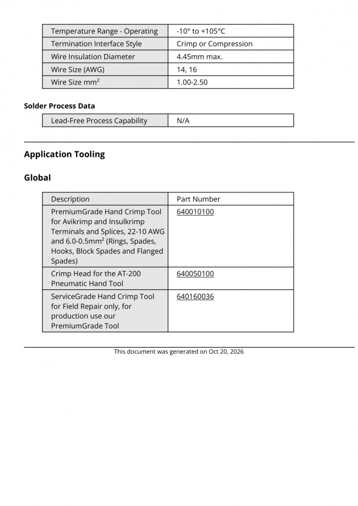 MOLEX 190540081 document image, page 3