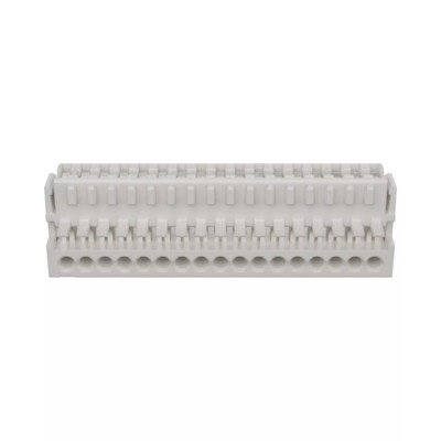 Appli-Mate RAST 2.5 IDT Housing, 2.50mm Pitch, with Side Latches, Female, 17 Circuits, Position Keys A & R Removed, Polarizing Ribs Between 1/2 and 15/16 for sale