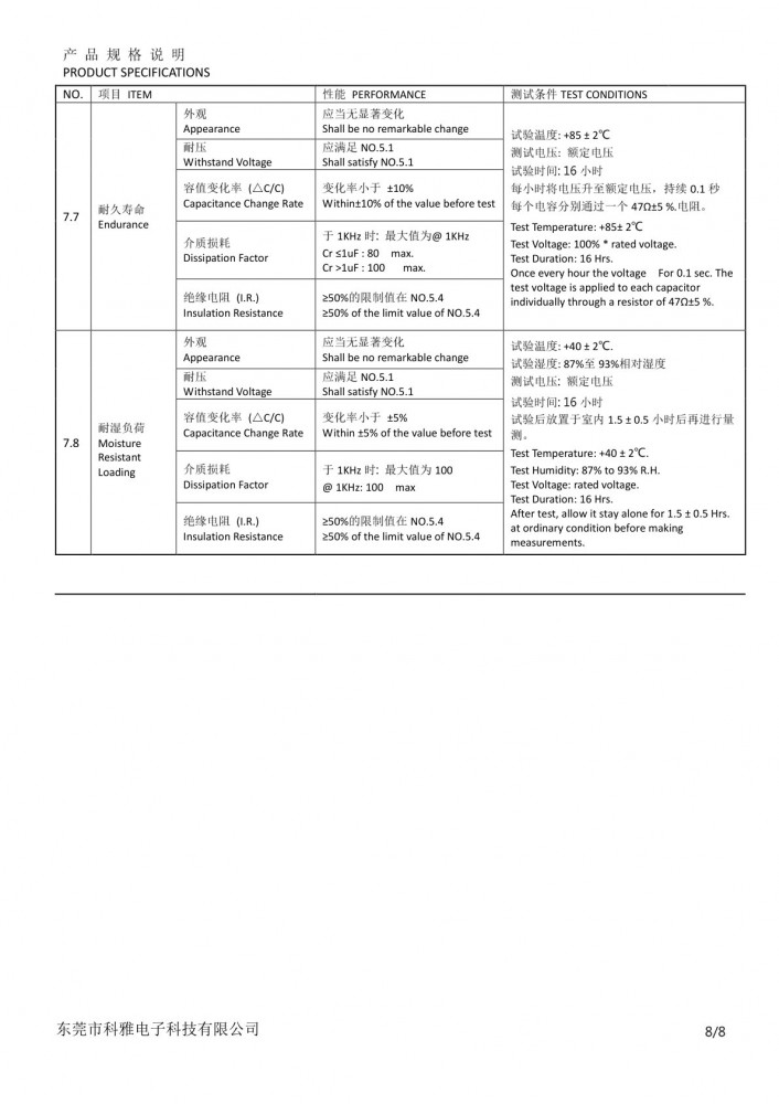 MET685J2E1931 specification page 8