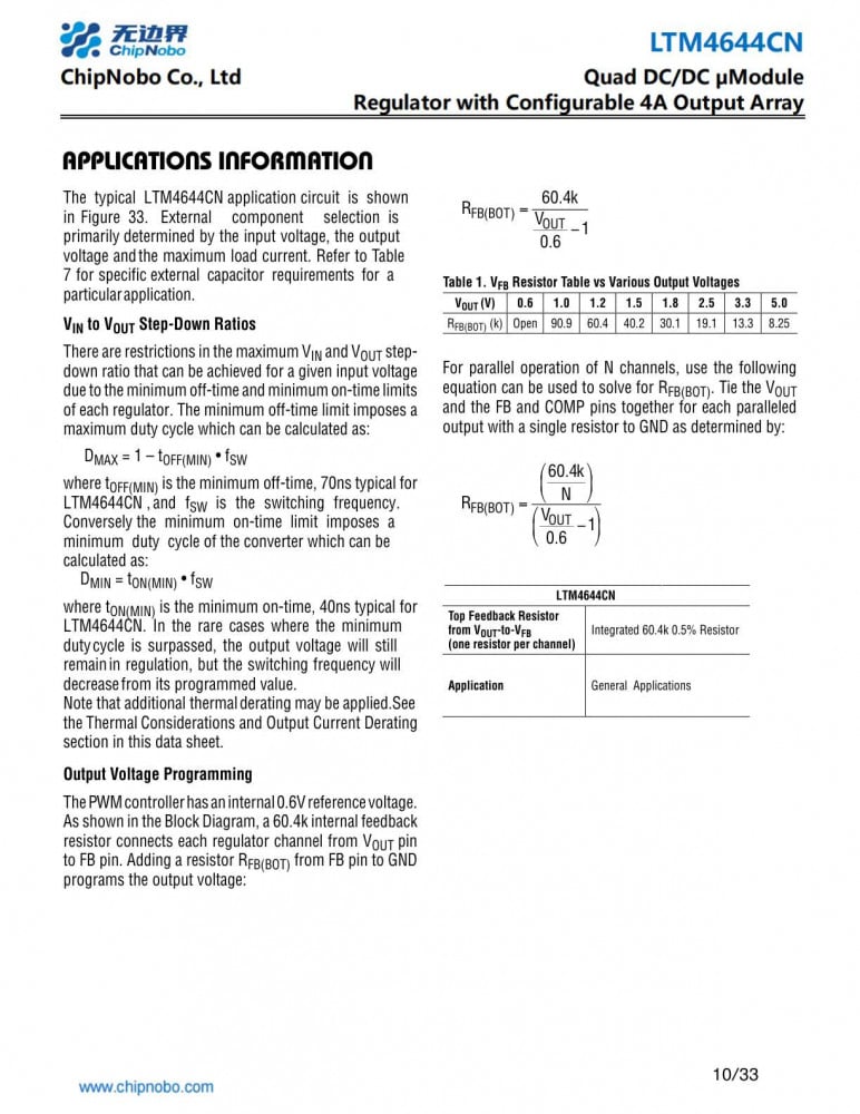 LTM4644CN datasheet page 10