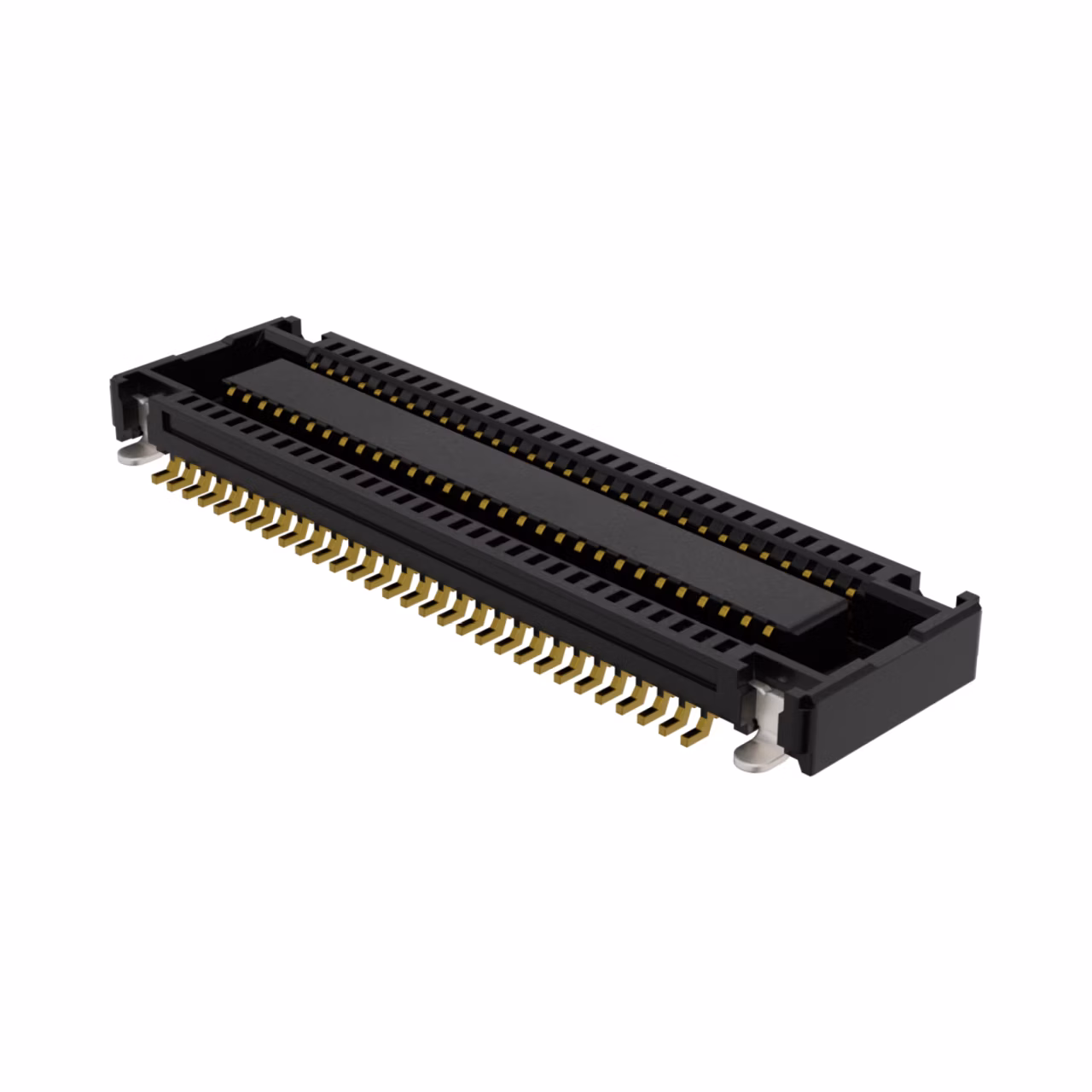 0.50mm Pitch SlimStack Receptacle, Surface Mount, Dual Row, Vertical, 2.00mm Stacking Height, with Solder Tabs, 60 Circuits for sale
