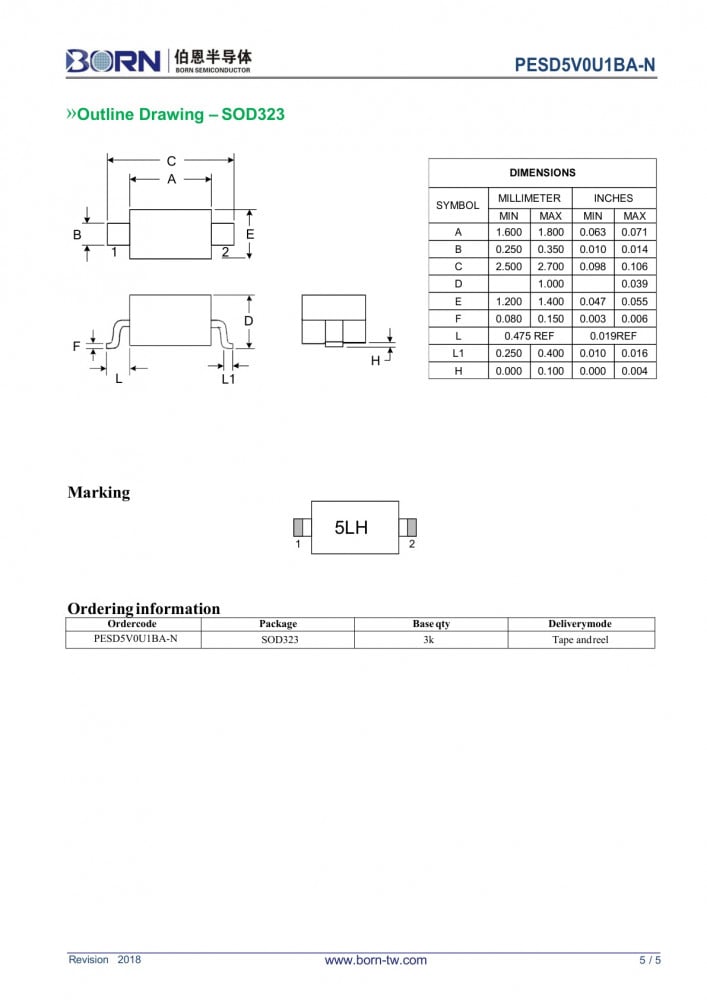 PESD5V0U1BA-N datasheet page 5