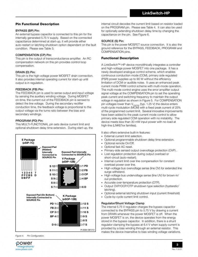 LNK6766V technical document page 3