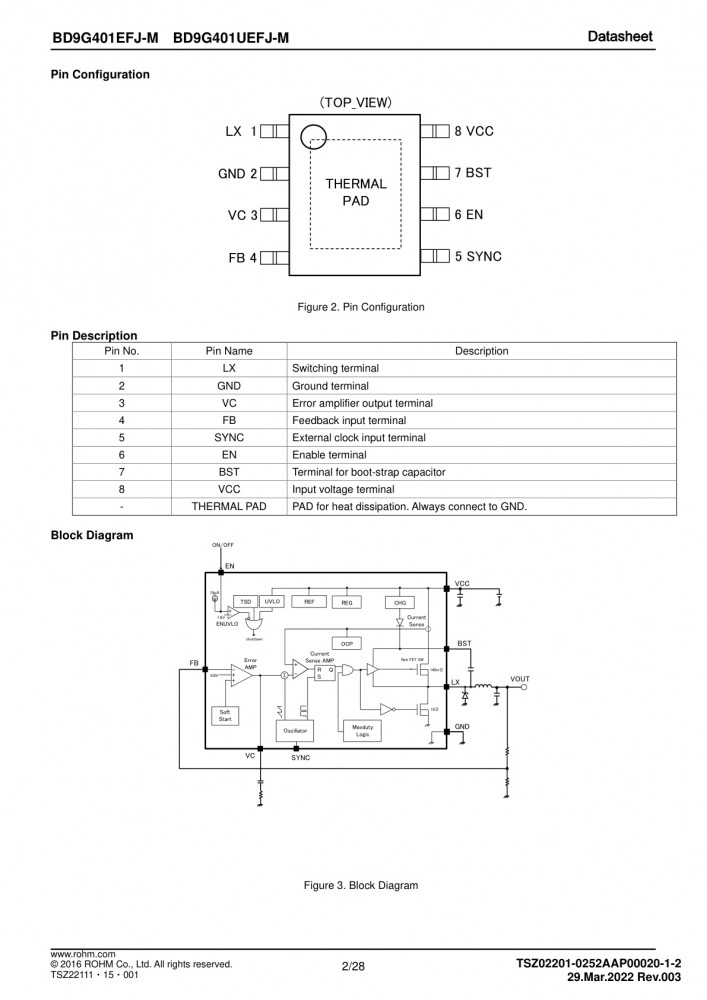 BD9G401UEFJ-ME2 document page 2