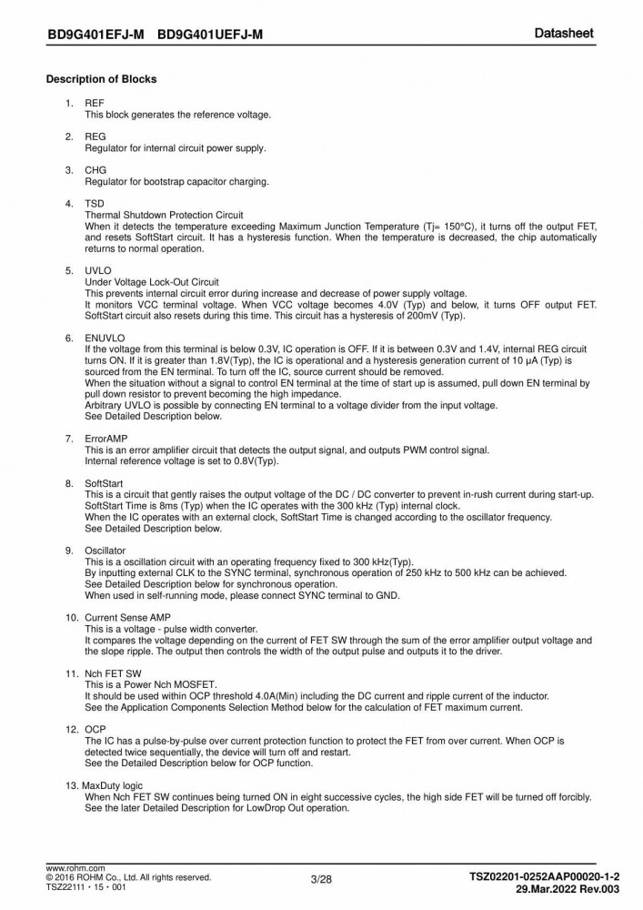 BD9G401UEFJ-ME2 document page 3