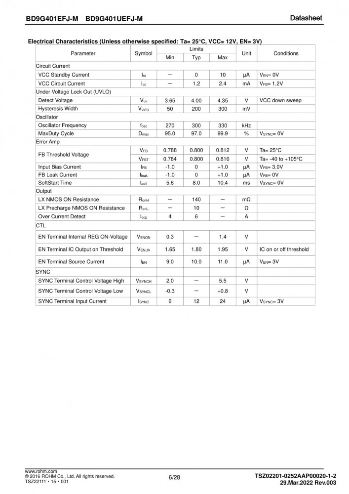 BD9G401UEFJ-ME2 document page 6
