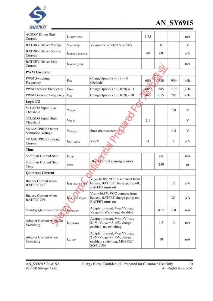 SY6915RBC datasheet page 10